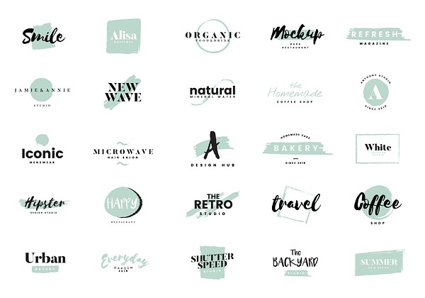Collection of logos and branding | Free Vector - rawpixel