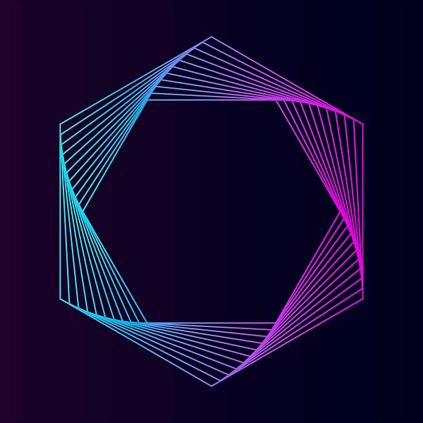 Abstract hexagon geometric element vector | Premium Vector - rawpixel