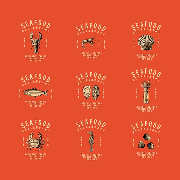 Set food logo design vectors | Premium Vector - rawpixel