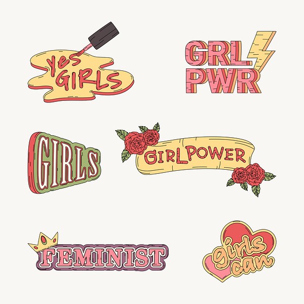 Collection of girl power vectors | Premium Vector - rawpixel