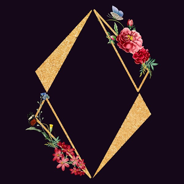 Blank floral frame card illustration | Premium Vector - rawpixel