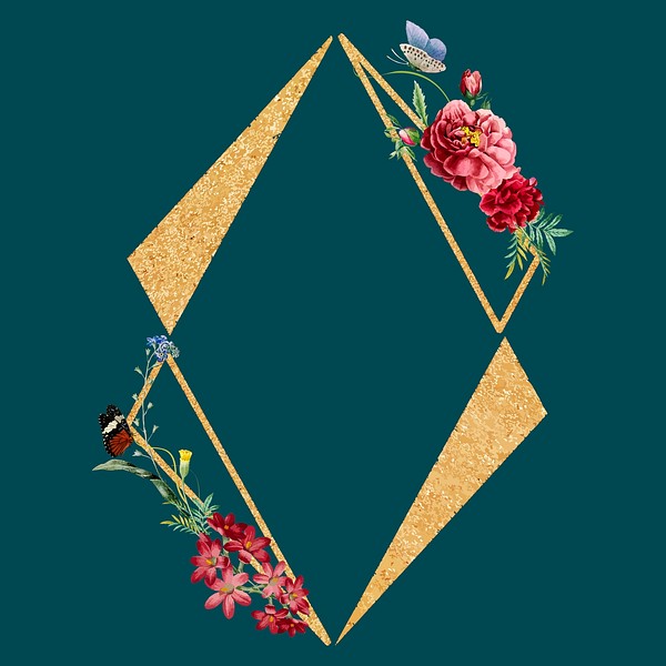 Blank floral frame card illustration | Premium Vector - rawpixel