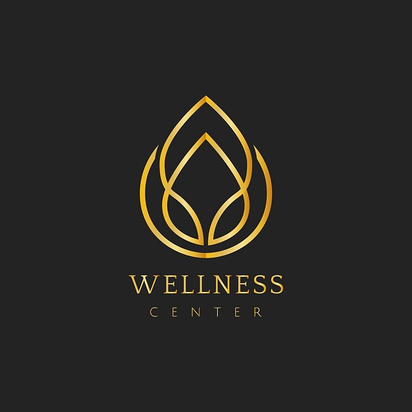 Wellness center design logo vector | Premium Vector - rawpixel
