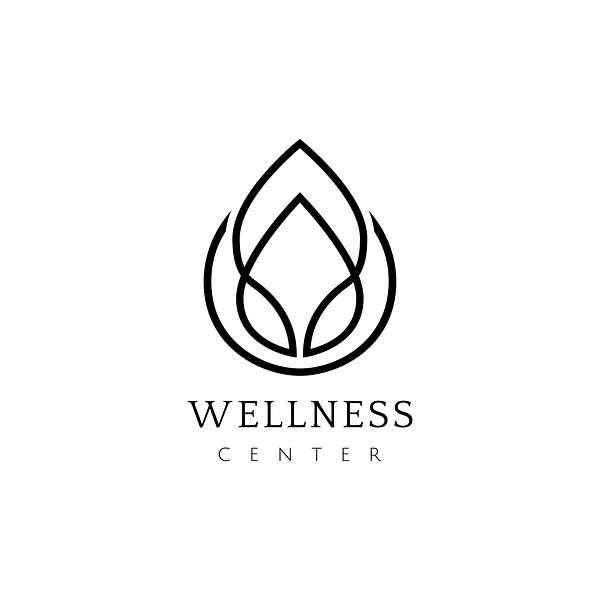 Wellness center design logo vector | Premium Vector - rawpixel