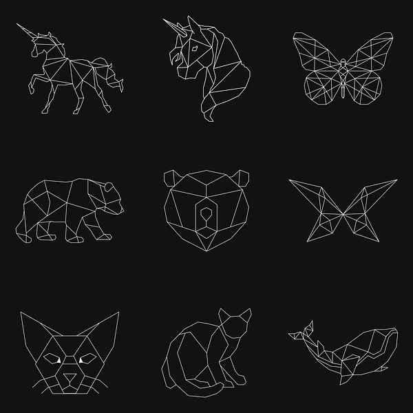 Set of animal linear illustrations | Premium Vector - rawpixel
