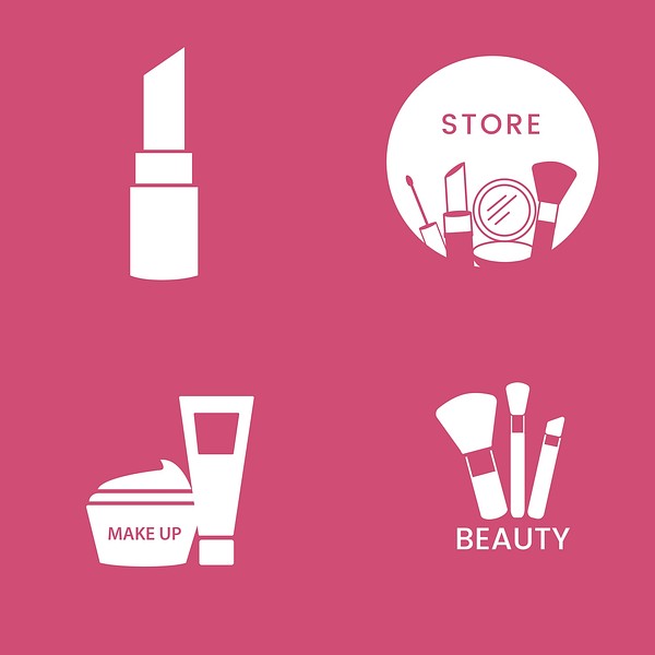 Beauty cosmetics icon set | Premium Vector - rawpixel