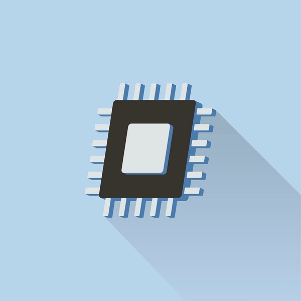 Illustration of a microchip | Free Vector - rawpixel