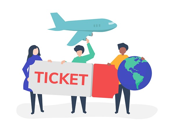 People holding flight ticket travel | Premium Vector - rawpixel