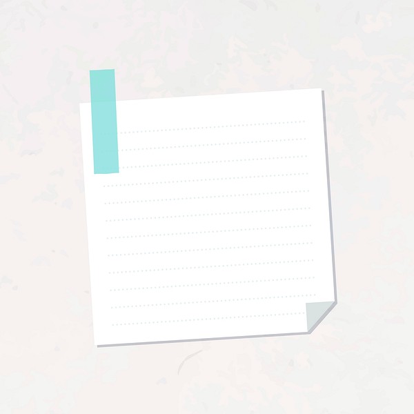 White lined notepaper with a blue | Free Vector - rawpixel