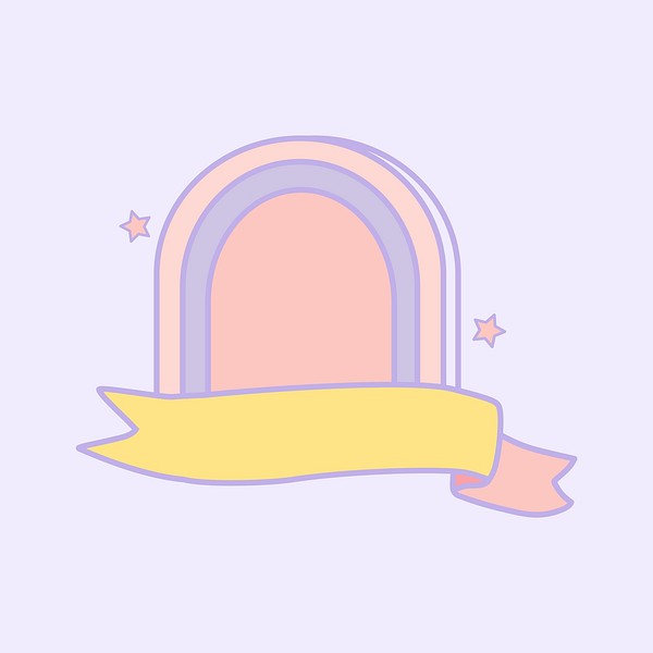 Cute pastel rainbow frame vector | Free Vector - rawpixel