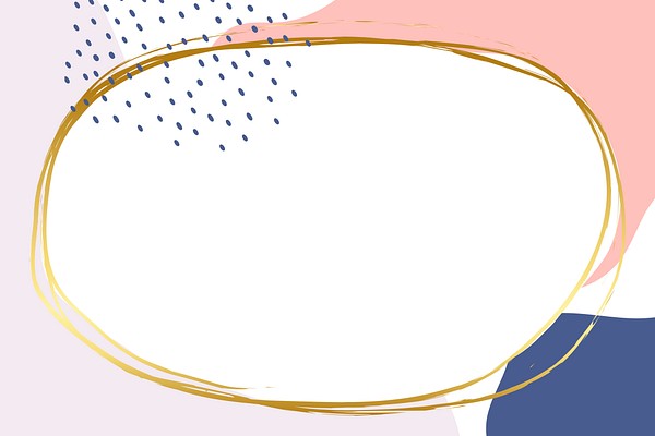 Oval gold frame on colorful | Premium Vector - rawpixel