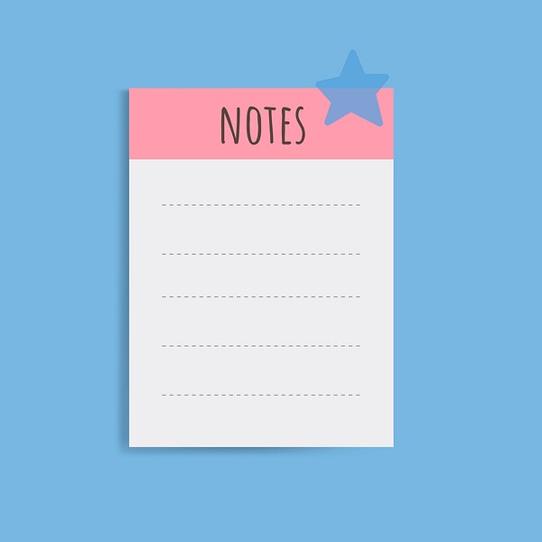 Cute white note paper vector | Premium Vector - rawpixel