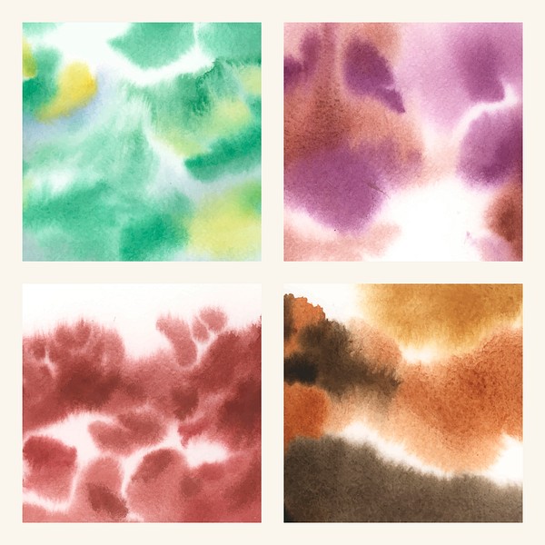 Abstract colorful watercolor stain texture | Free Vector - rawpixel