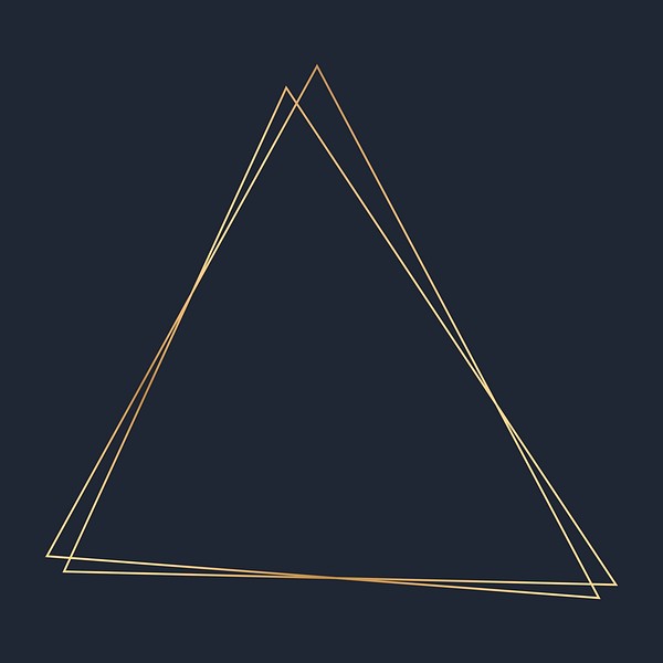 Golden triangle frame template vector | Premium Vector - rawpixel