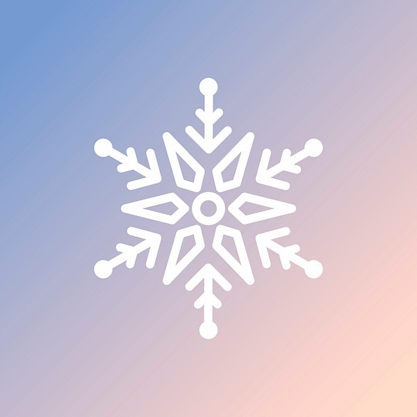 Single snowflake Christmas design vector | Premium Vector - rawpixel