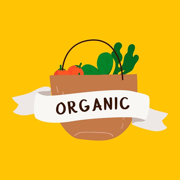 Natural fresh food badge vector | Premium Vector - rawpixel