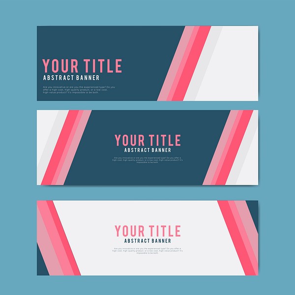 Colorful and abstract banner design | Free Vector - rawpixel