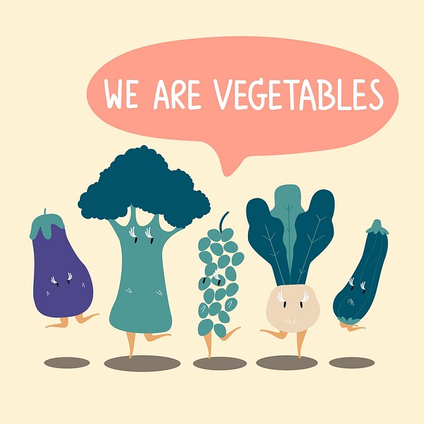 Fresh vegetable cartoon characters set | Premium Vector - rawpixel