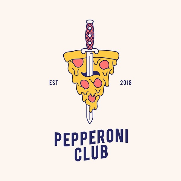 Pepperoni pizza design vector | Premium Vector - rawpixel