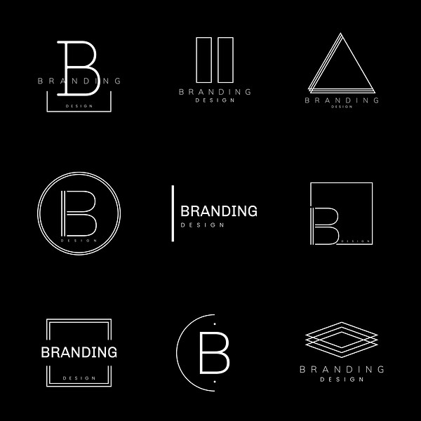 Minimal branding design set vector | Premium Vector - rawpixel