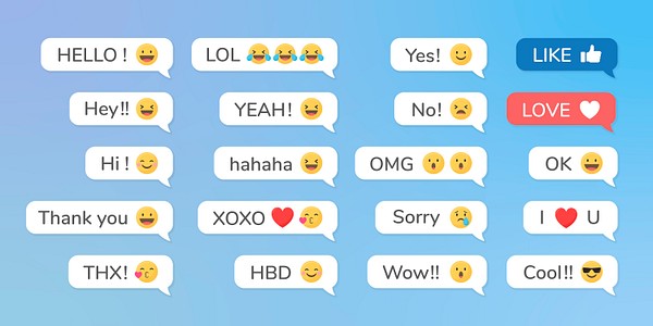 Social media emoji speech bubbles | Premium Vector - rawpixel