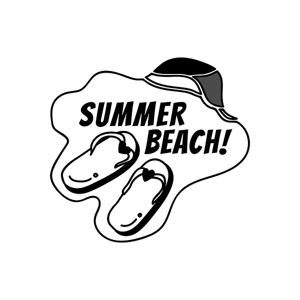 Summer beach badge design vector | Premium Vector - rawpixel