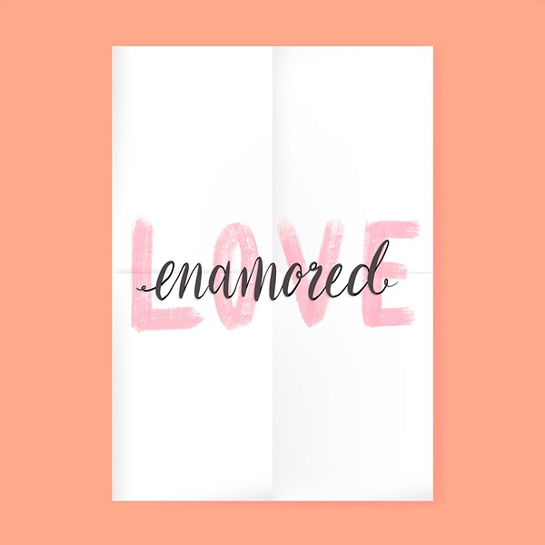 Love enamored Valentines card design | Premium Vector - rawpixel