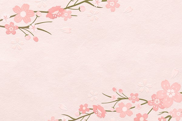 Spring background psd pink sakura | Premium PSD - rawpixel