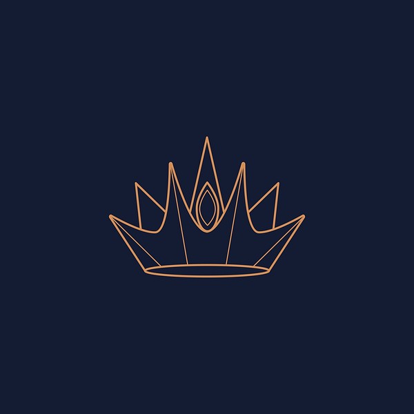 Luxurious blue crown design vector | Premium Vector - rawpixel