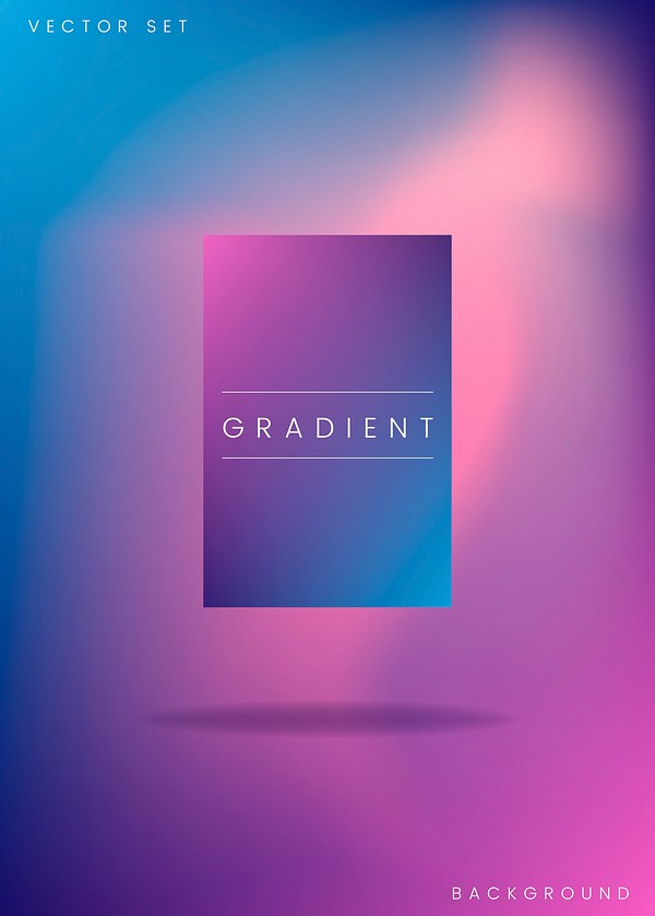 Blue gradient poster template vector | Premium Vector - rawpixel