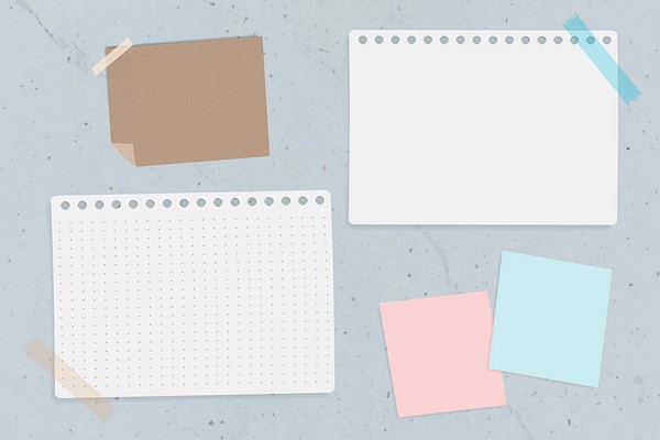 Blank note paper texture background | Premium Vector - rawpixel