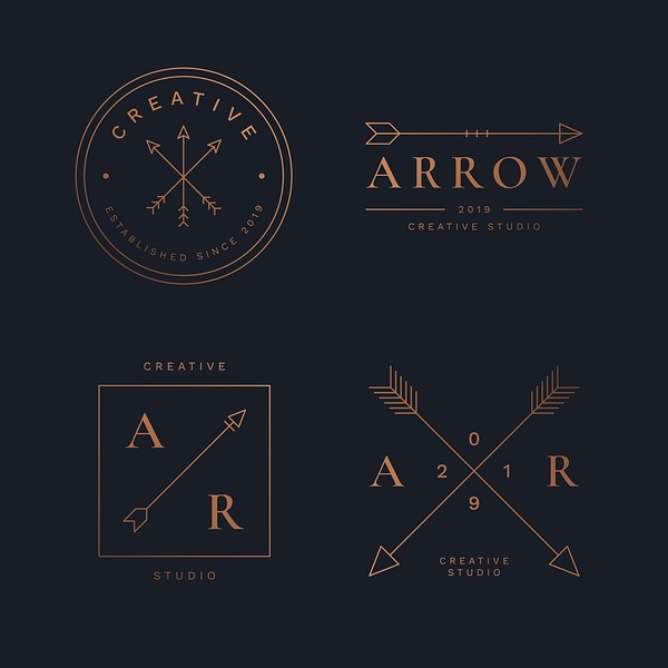Branding arrow badge design collection | Premium Vector - rawpixel