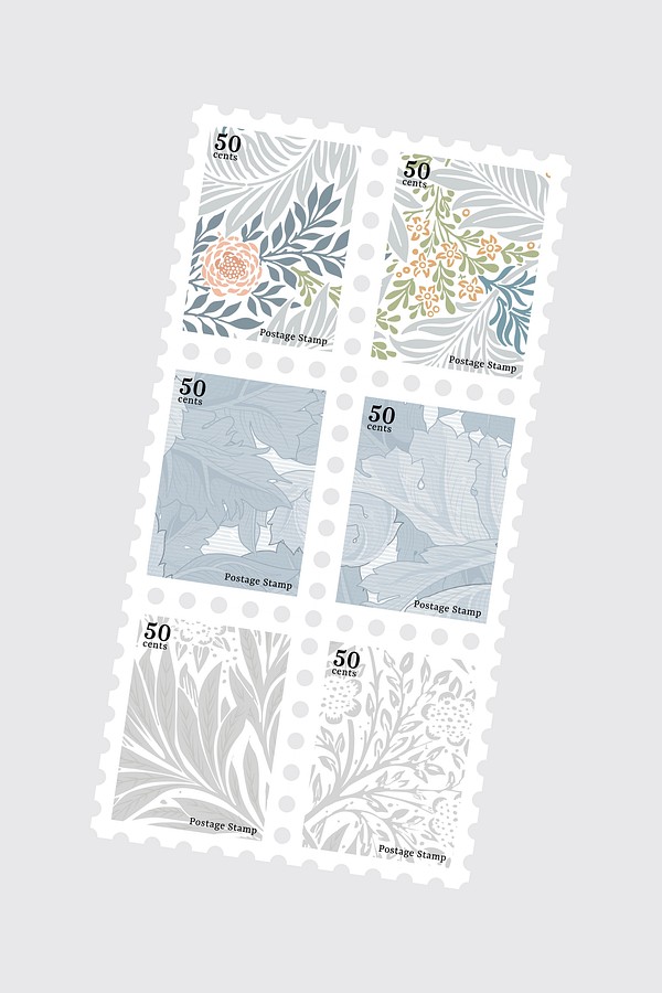 William Morris pattern stamp vector | Premium Vector - rawpixel