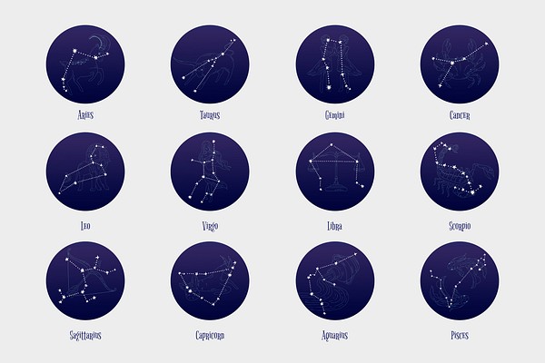 Astrological star signs vector set | Premium Vector - rawpixel