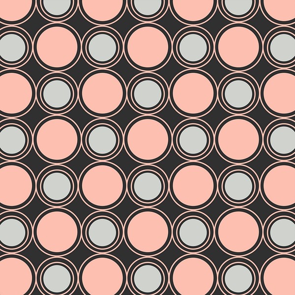 Seamless round geometric pattern vector | Premium Vector - rawpixel