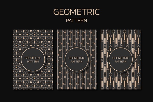Seamless geometric pattern vector set | Premium Vector - rawpixel