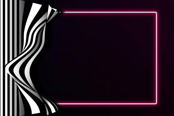 Red neon rectangle frame an | Premium Vector - rawpixel