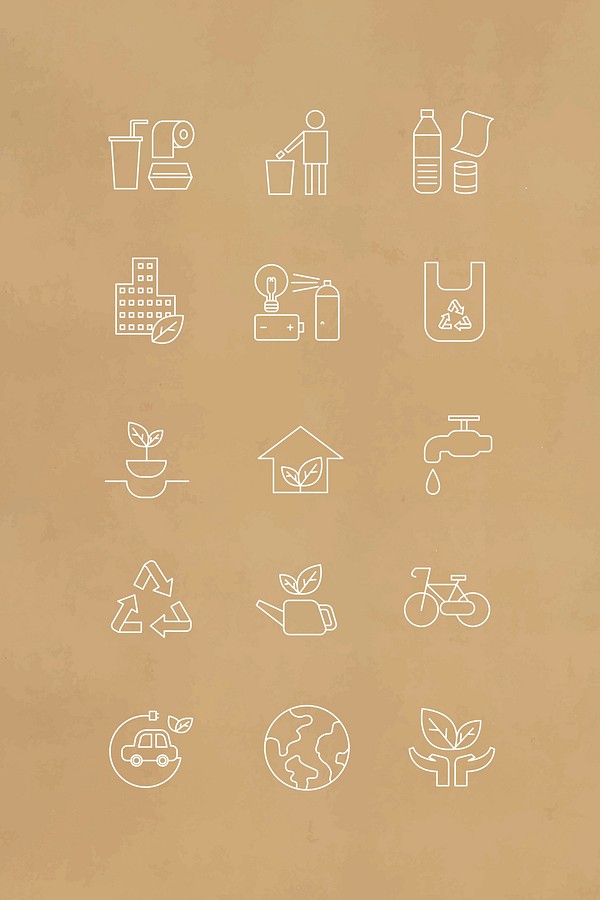 Environment icon design elements vector | Premium Vector - rawpixel