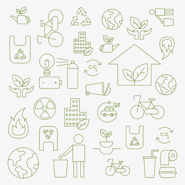 Environment icon design elements vector | Premium Vector - rawpixel