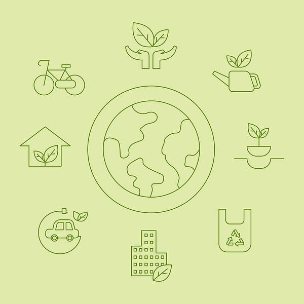 Environment icon design elements vector | Premium Vector - rawpixel