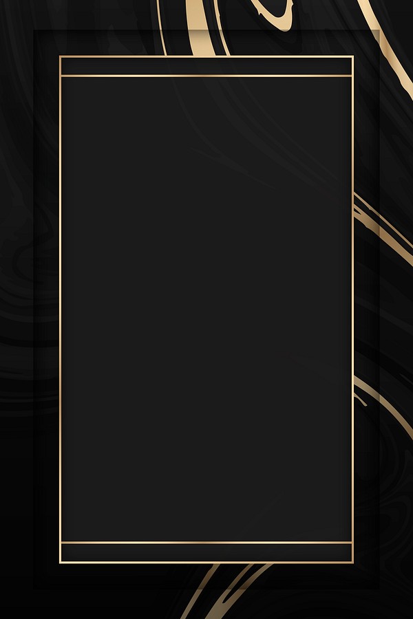 Rectangle gold frame black fluid | Premium Vector - rawpixel