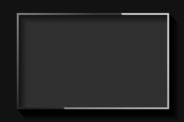 Blank rectangle black abstract frame | Premium Vector - rawpixel
