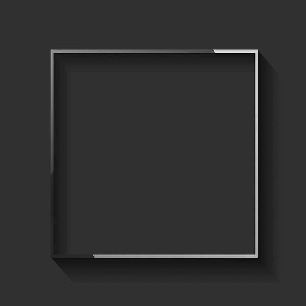 Blank rectangle black abstract frame | Premium Vector - rawpixel