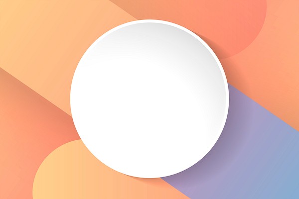 Blank circle colorful abstract frame | Premium Vector - rawpixel