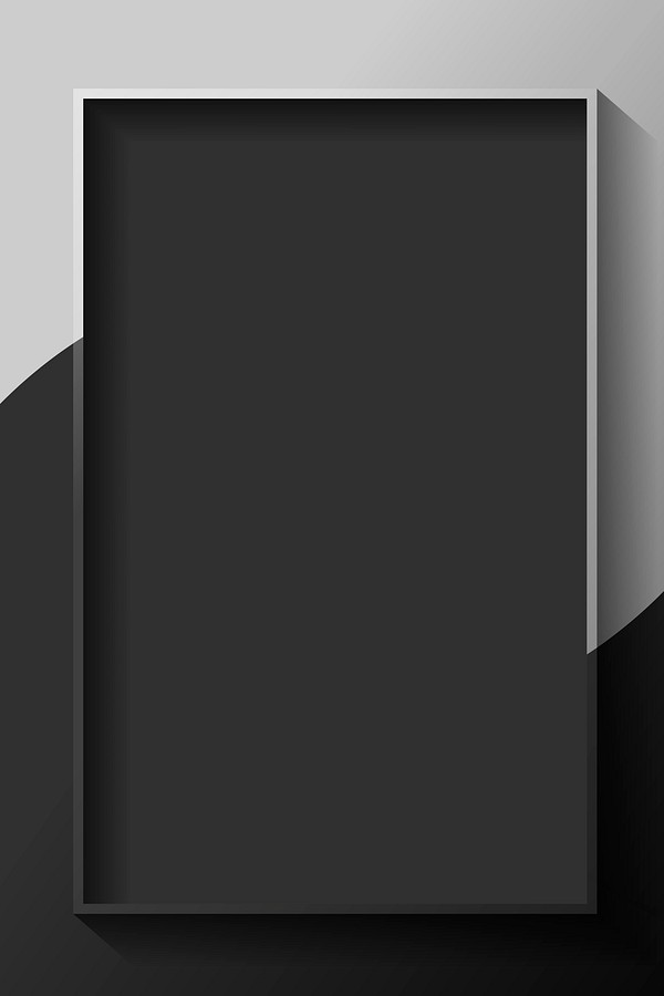 Blank rectangle black abstract frame | Premium Vector - rawpixel