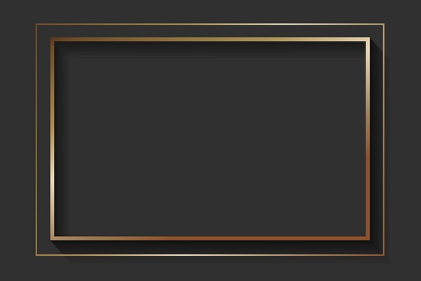Blank rectangle black abstract frame | Premium Vector - rawpixel