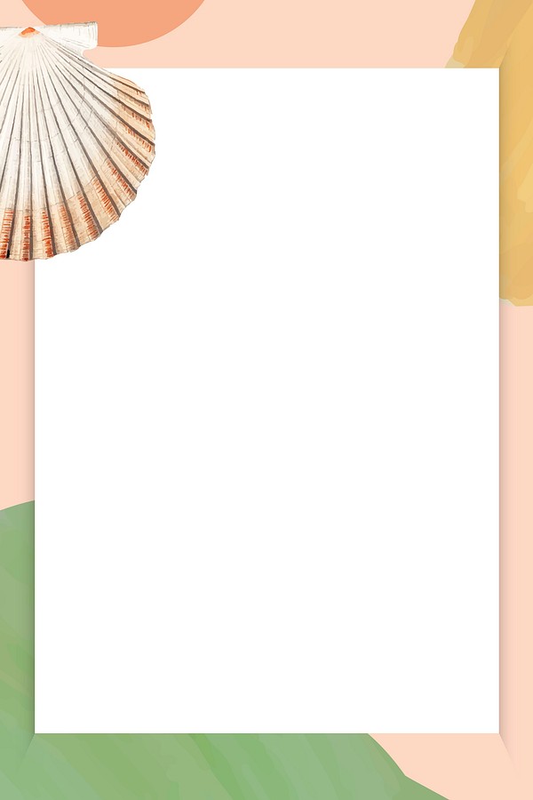 Clam shell pattern on white | Premium Vector - rawpixel