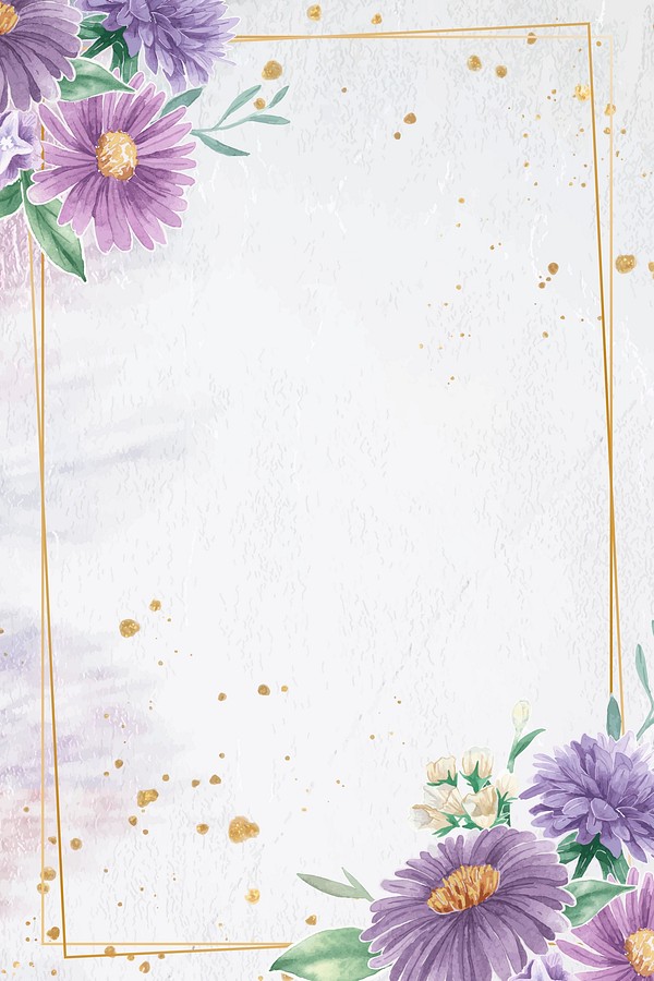 Rectangle gold flower frame vector | Premium Vector - rawpixel