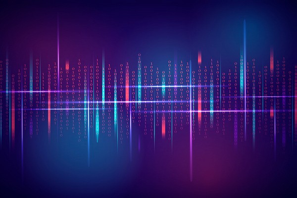 Stream binary code design vector | Premium Vector - rawpixel