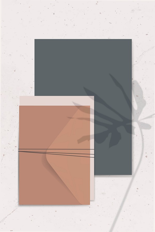Neutral color tone envelope mockup | Premium Vector - rawpixel
